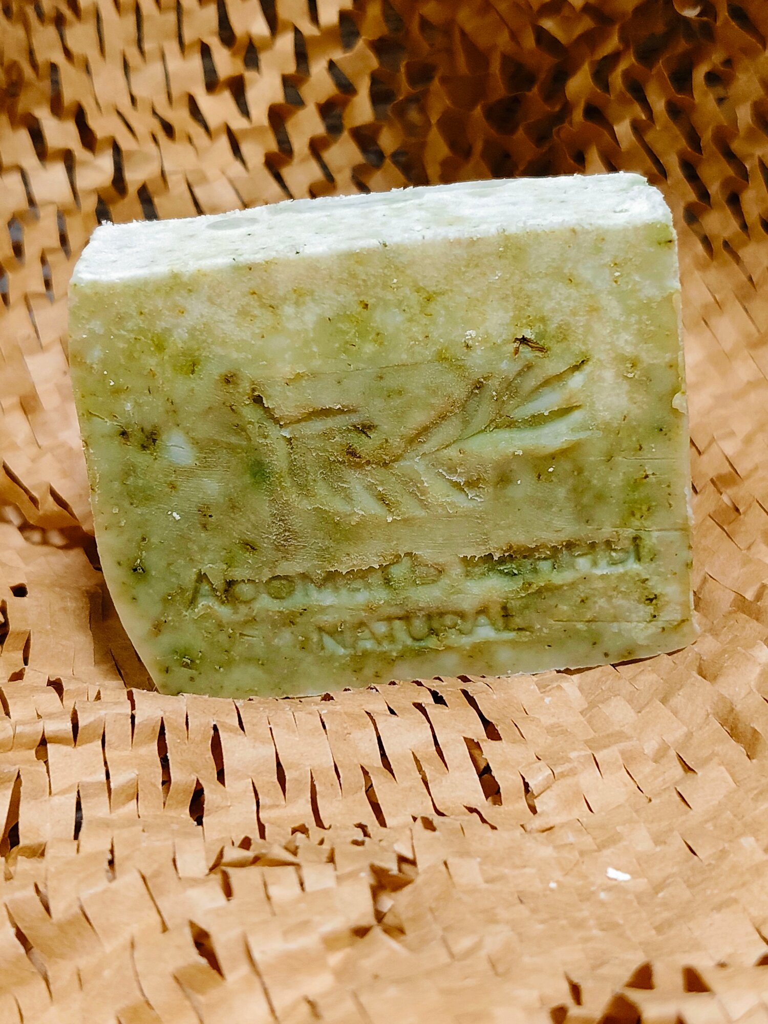 Мыло твердое "Крапивное", 90гр. с порошком крапивы. без отдушек,