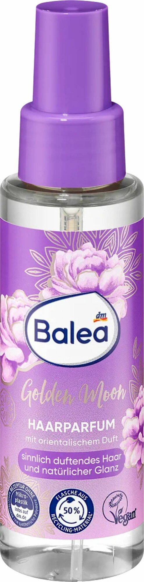 Парфюм для волос Balea - Golden Moon, с восточным ароматом, 100 мл, 1 шт