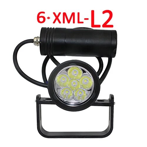 Подводный фонарь 6*XML-L2 белый