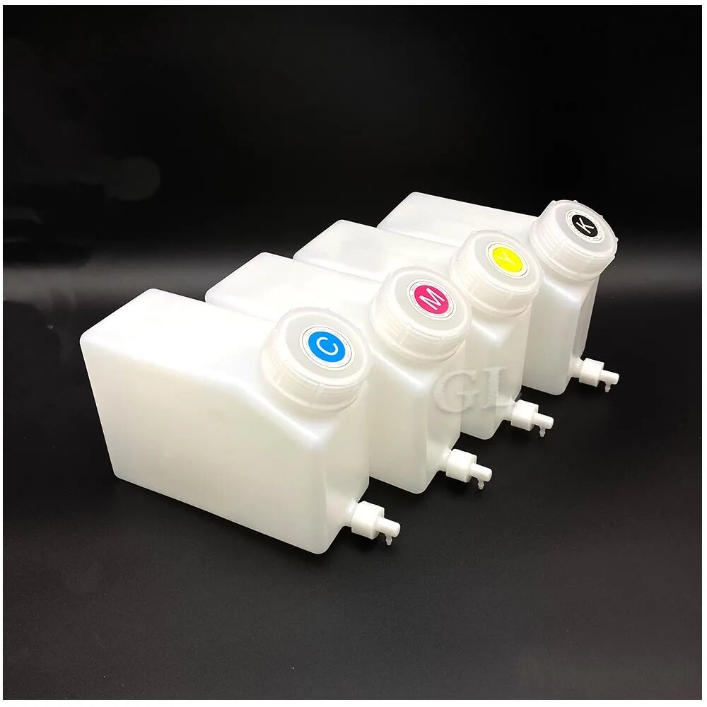 Экосольвентный принтер емкостью для чернил 1500 л запасные части картридж мл л бутылка для чернил плоттер система поставок чернил, 4pcs