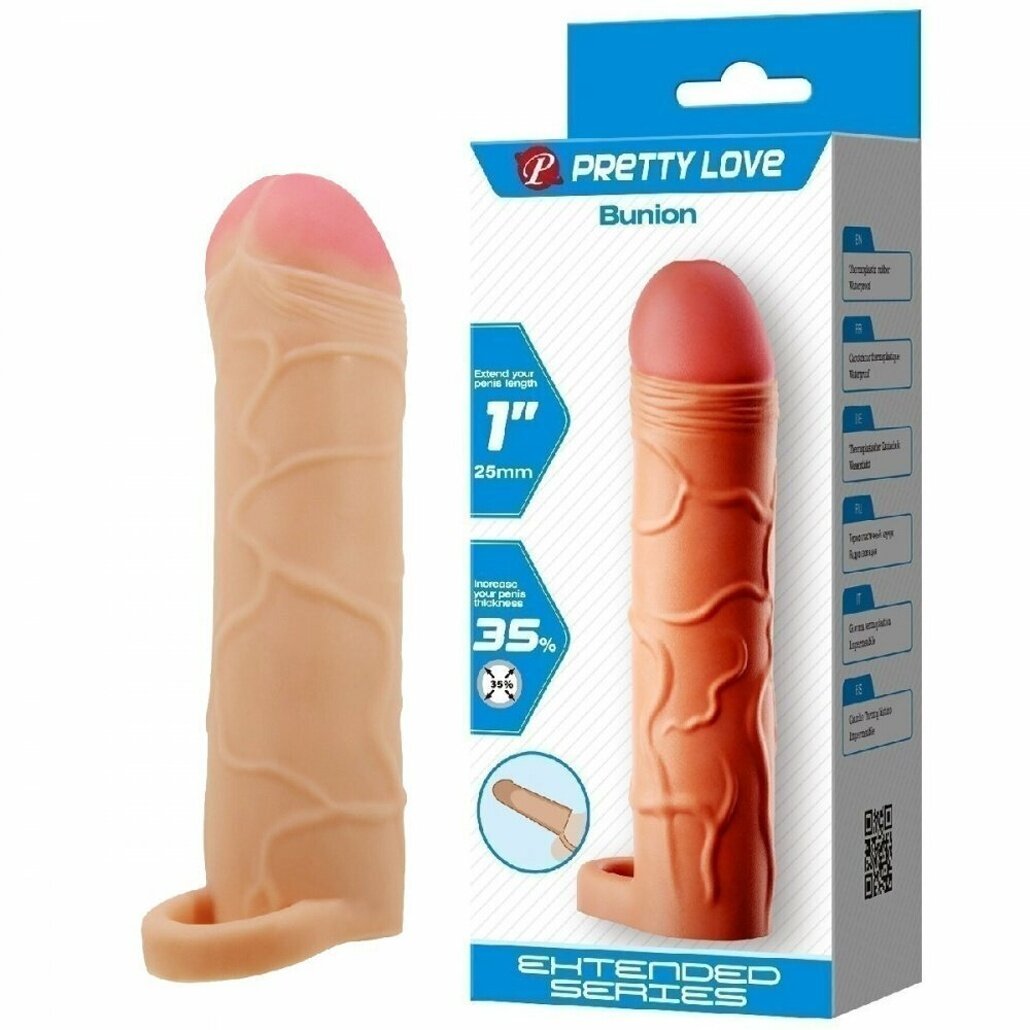 Насадка на пенис с подхватом мошонки Pretty Love Bunion, 16.5 см, телесный, для ярких ощущений
