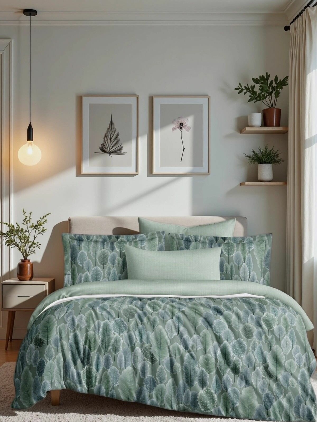 Постельное белье 2 спальное Cleo комплект сатин хлопок