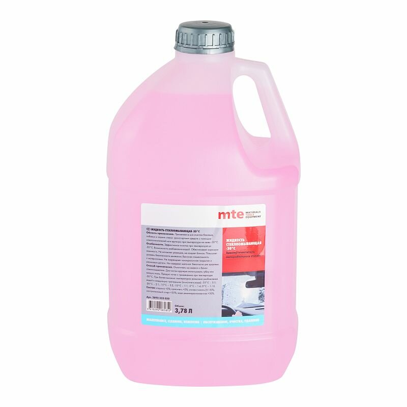 Жидкость стеклоомывающая -30град 3,78л, mte