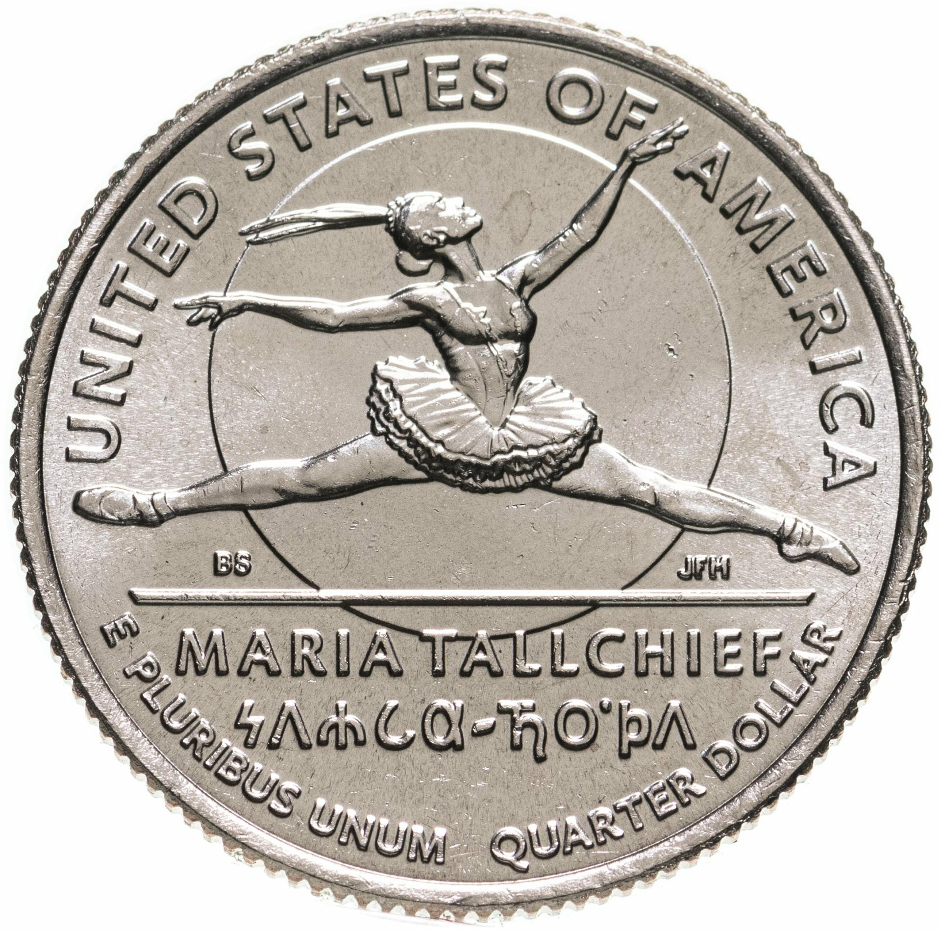 США 1/4 доллара 25 центов, квотер 2023 D Американские женщины - Первая прима-балерина коренная американка Мария Толчиф 10-я, Мельхиор медь-никель