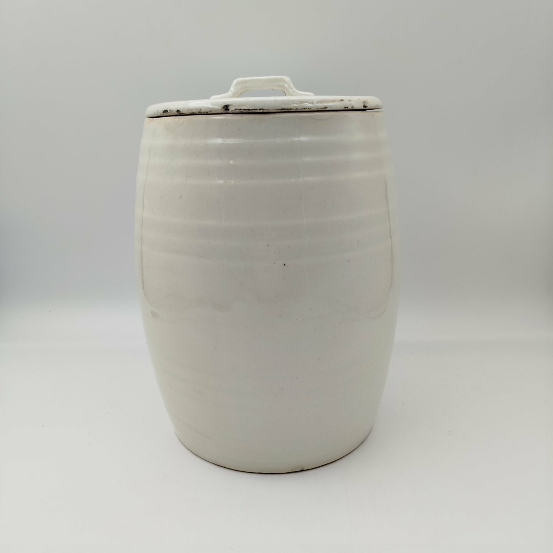 Бочонок с крышкой (для хранения сыпучих продуктов), Славутский фаянсовый завод