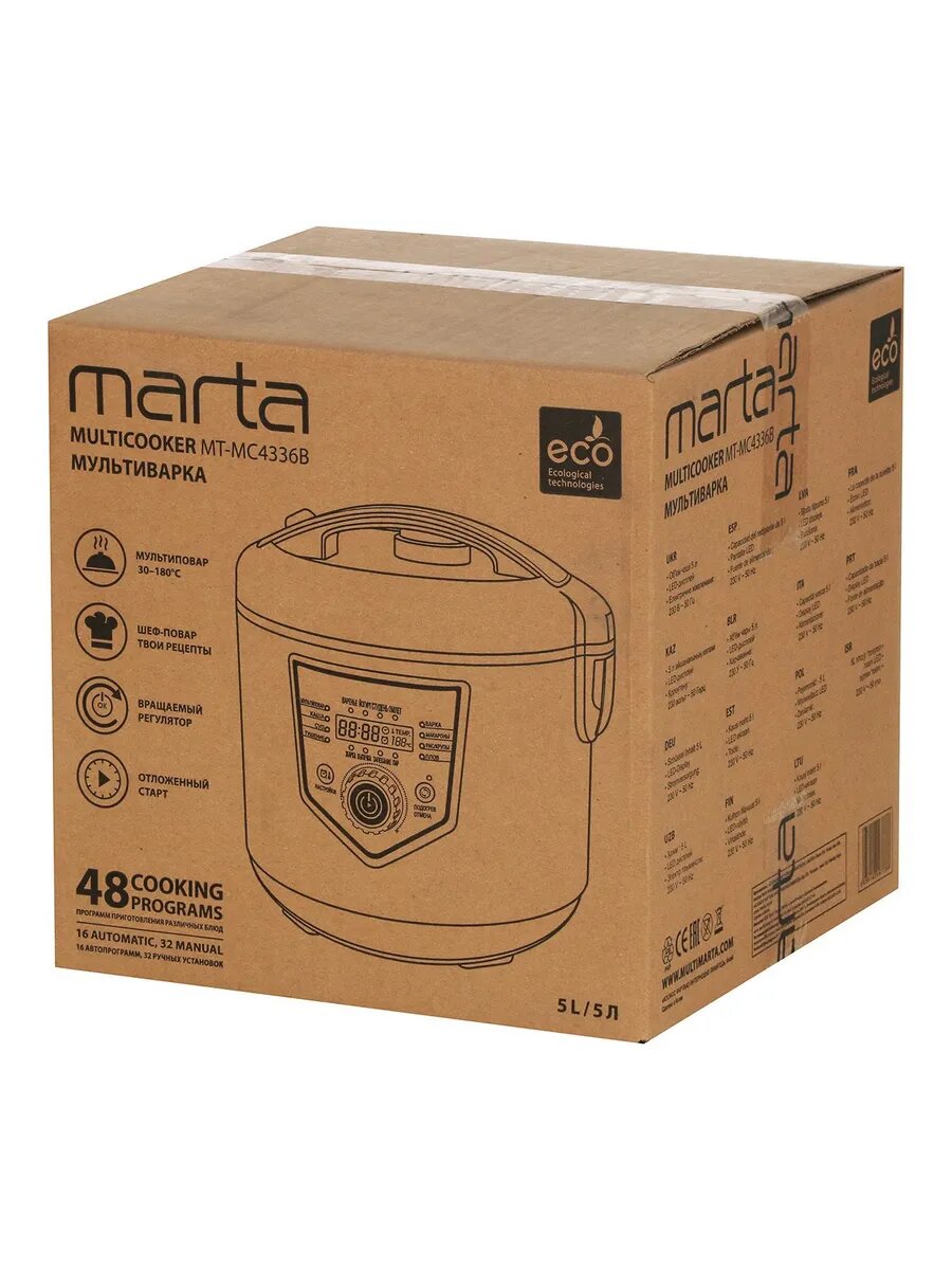 Мультиварка Marta MT-MC4336B черный
