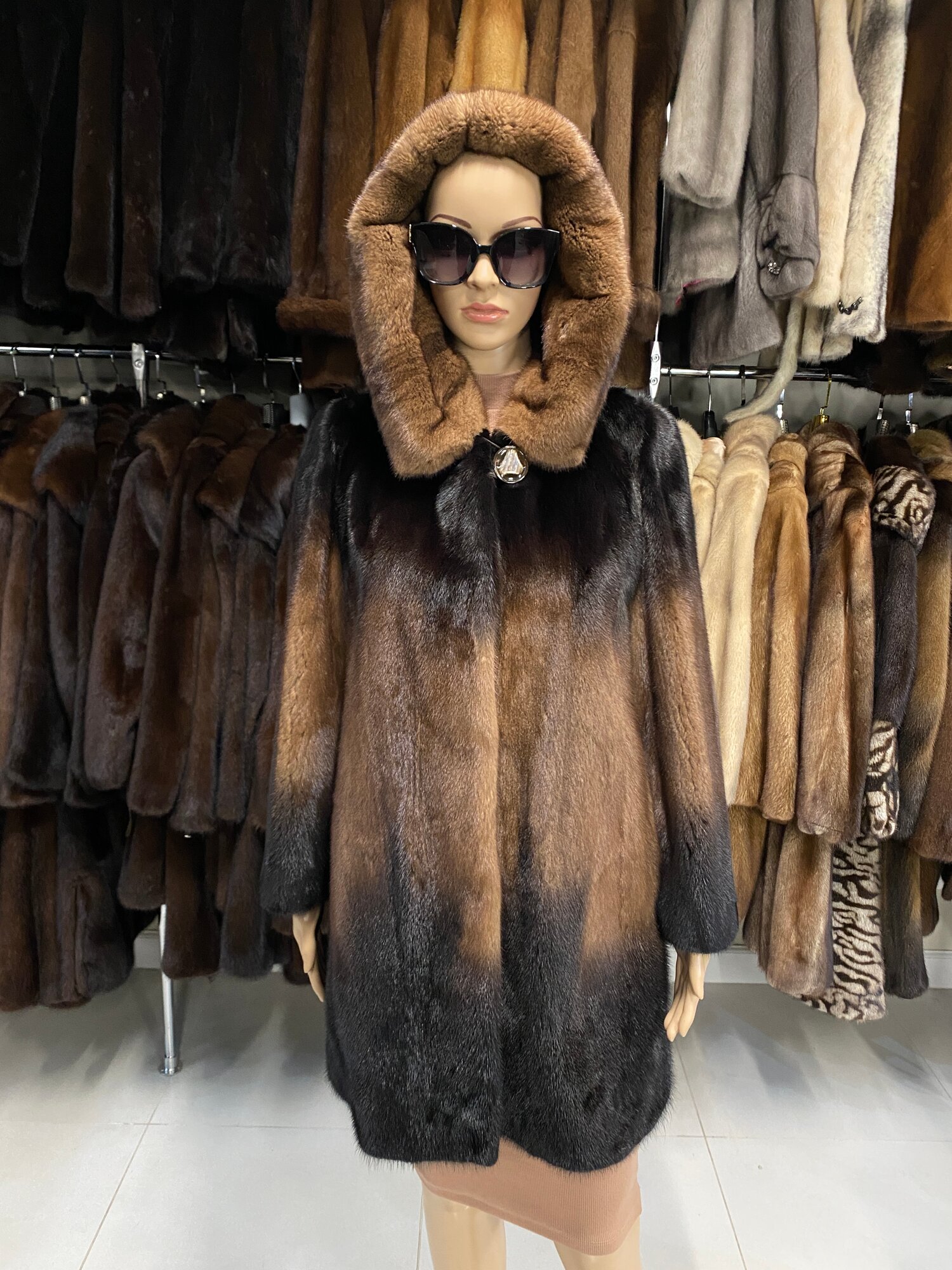 Шуба. Градиент. Норка. Наткральная 48-50 р.