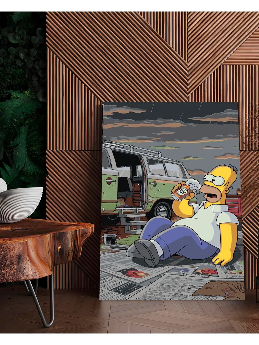 Картина по номерам Симпсоны_Гомер