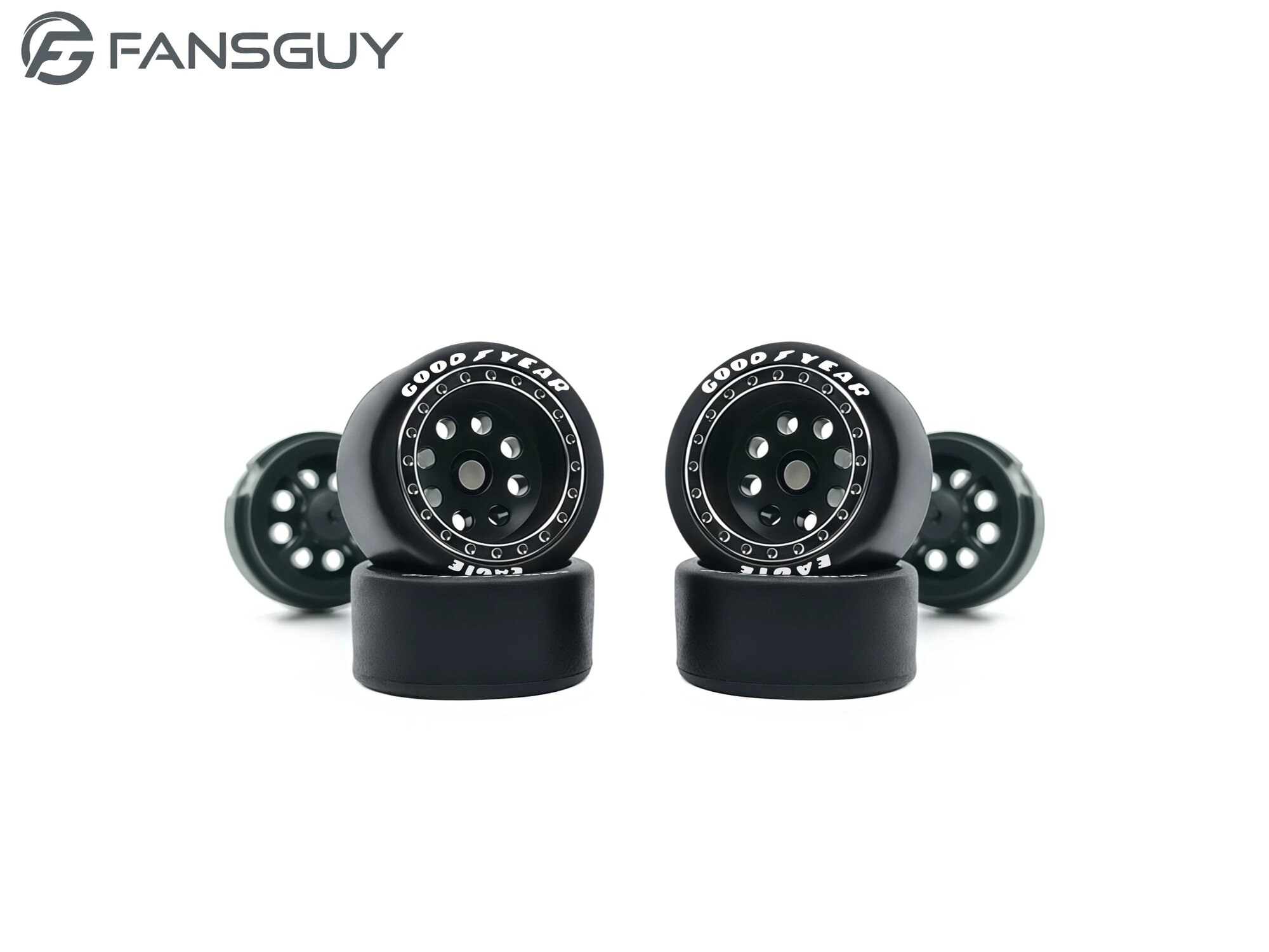 Колеса FANSGUY MMS-I/IP 1/64 Черный, MMS-IP SilverEdge 1