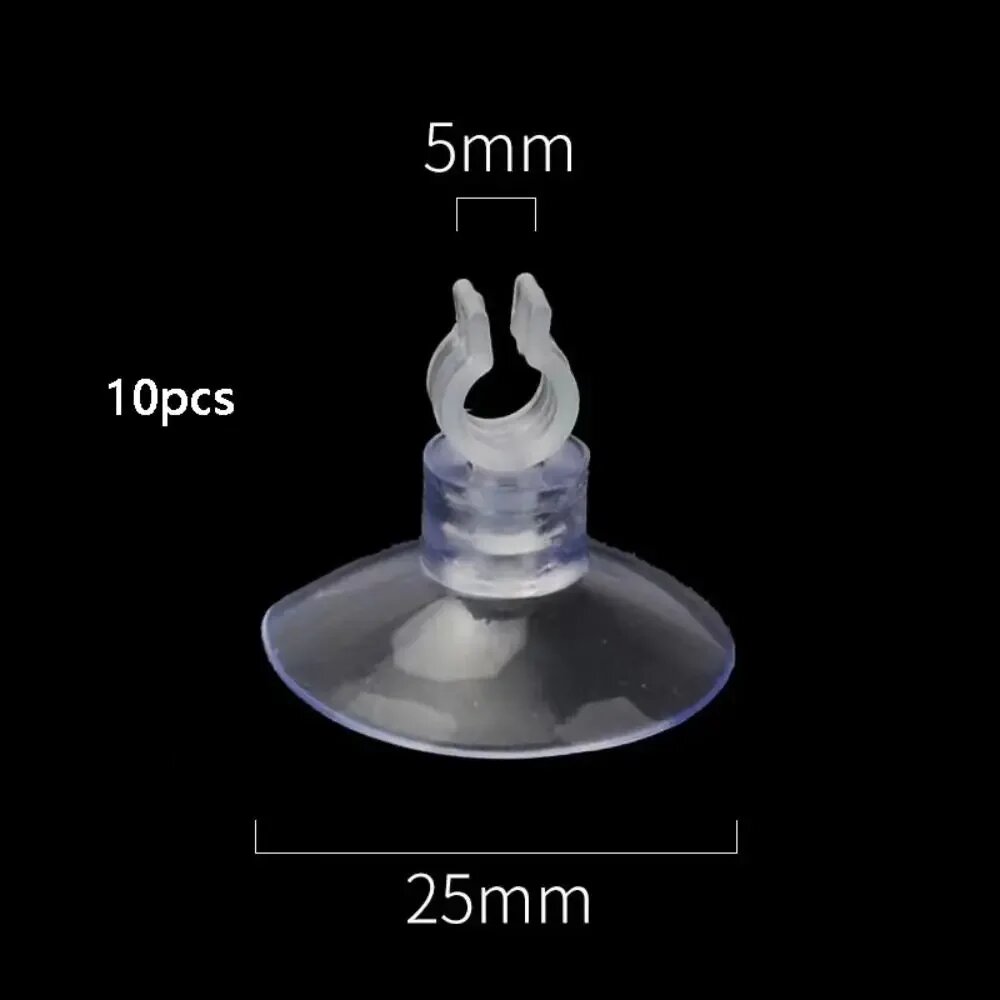 10 шт, аквариумная присоска из ПВХ с крючком, прозрачная присоска для аквариума, многофункциональная сильная адсорбция, зажим для воздушного шланга, шланг