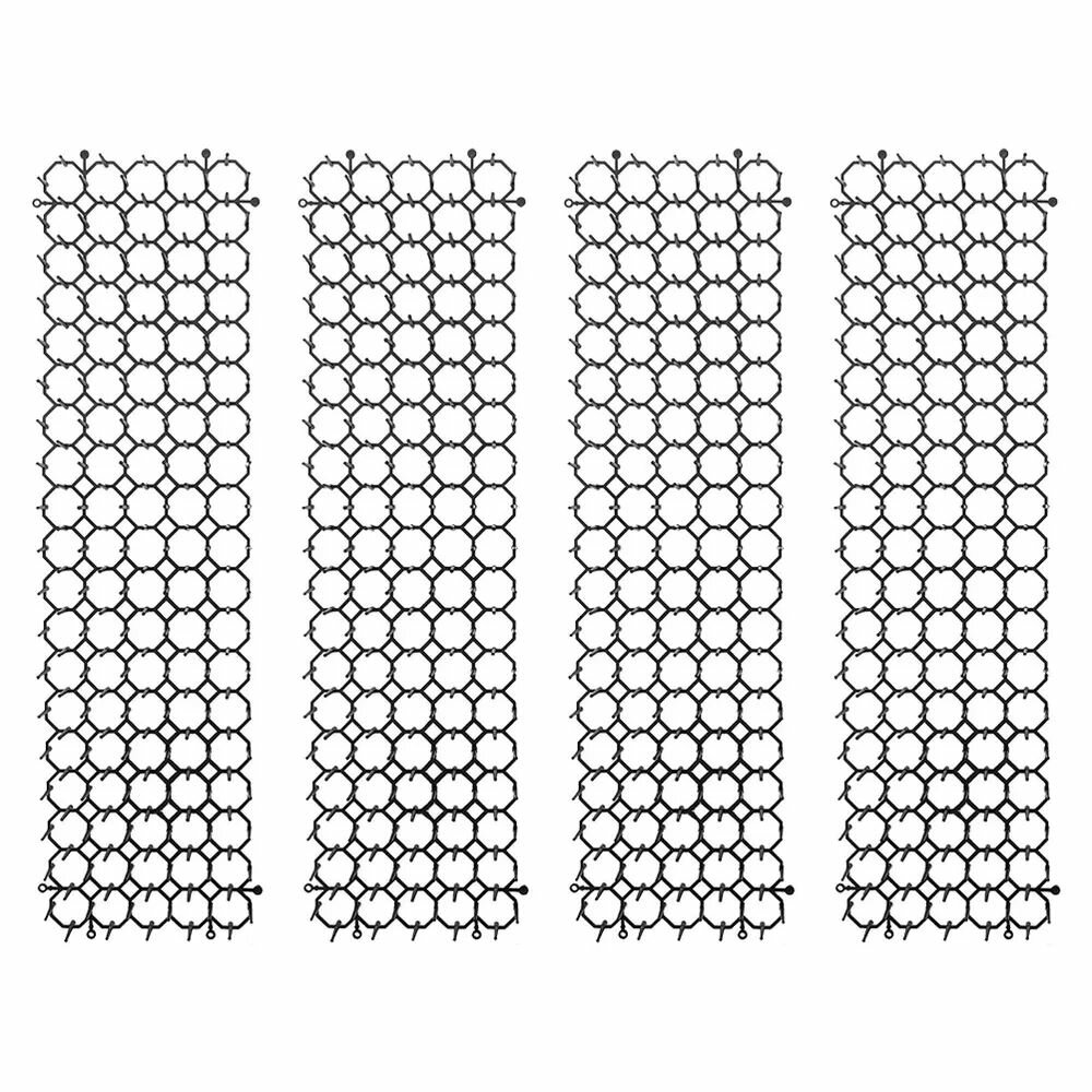 Коврики Для Отпугивания Кошек, Прочный Материал, Черный, 4 Штуки, Пластик, Для Дома И Улицы