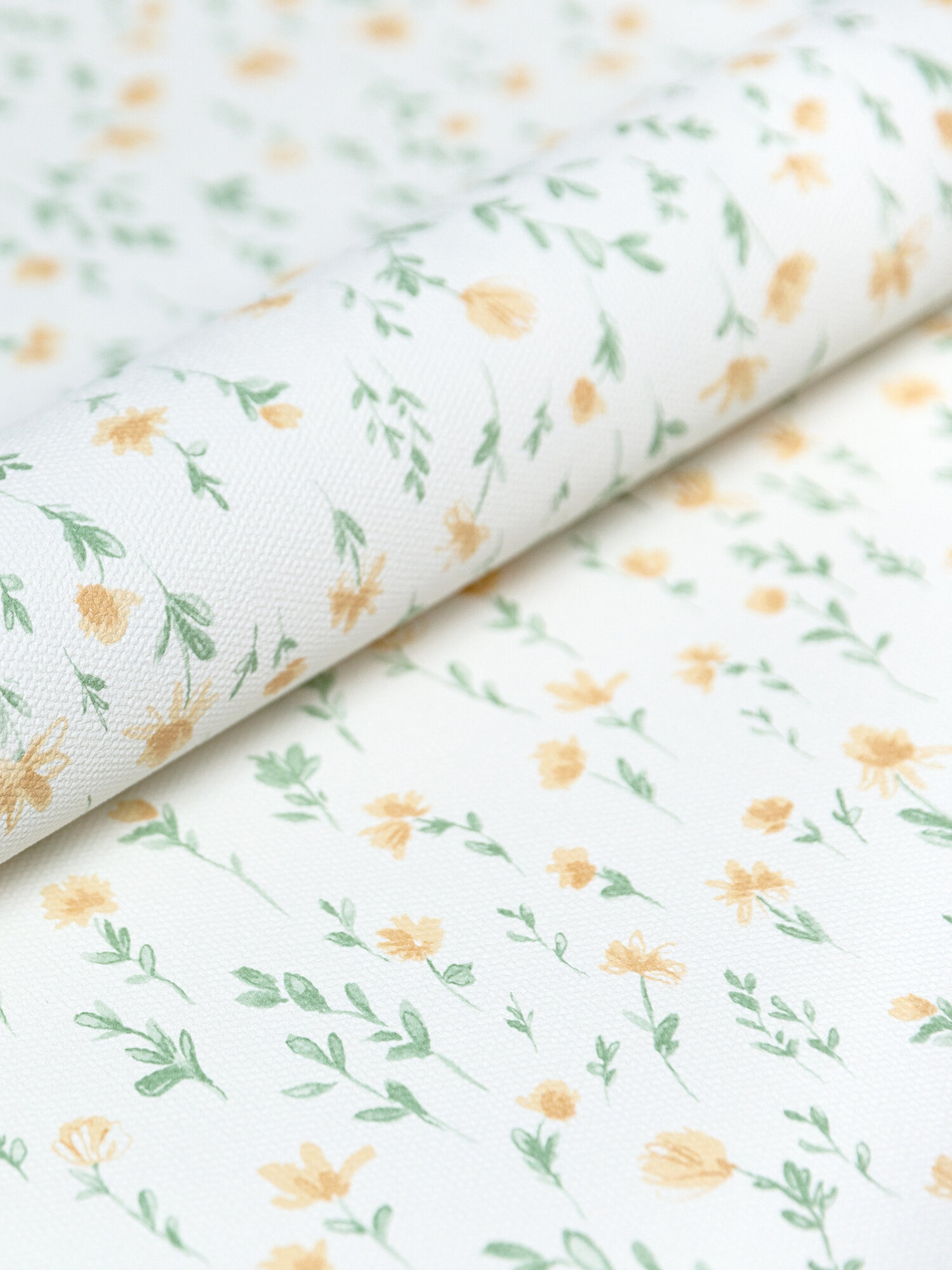 Обои виниловые на флизелине метровые 1.06 KERAMA MARAZZI, Уик-Энд, мотив, желто-зеленый цветы, KM7804