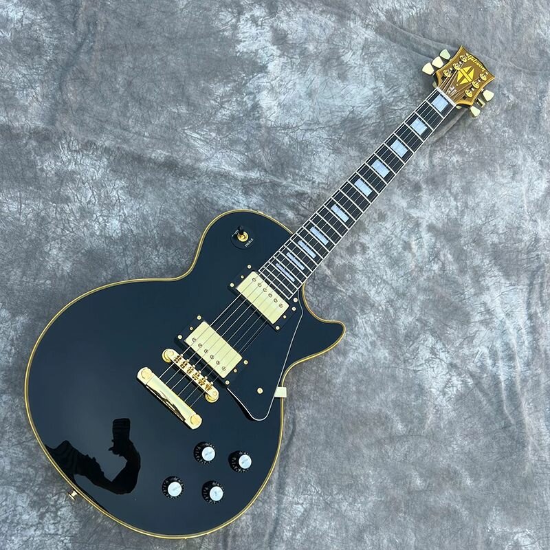 5-слойная универсальная электрогитара "все включено"; Gibson LP custom black