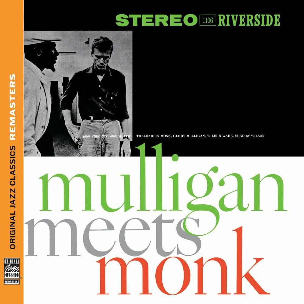 THELONIOUS MONK SEPTET - Mulligan Meets Monk, (LP, Limited Edition, Reissue, 180 gram Black Vinyl) Виниловая Пластинка