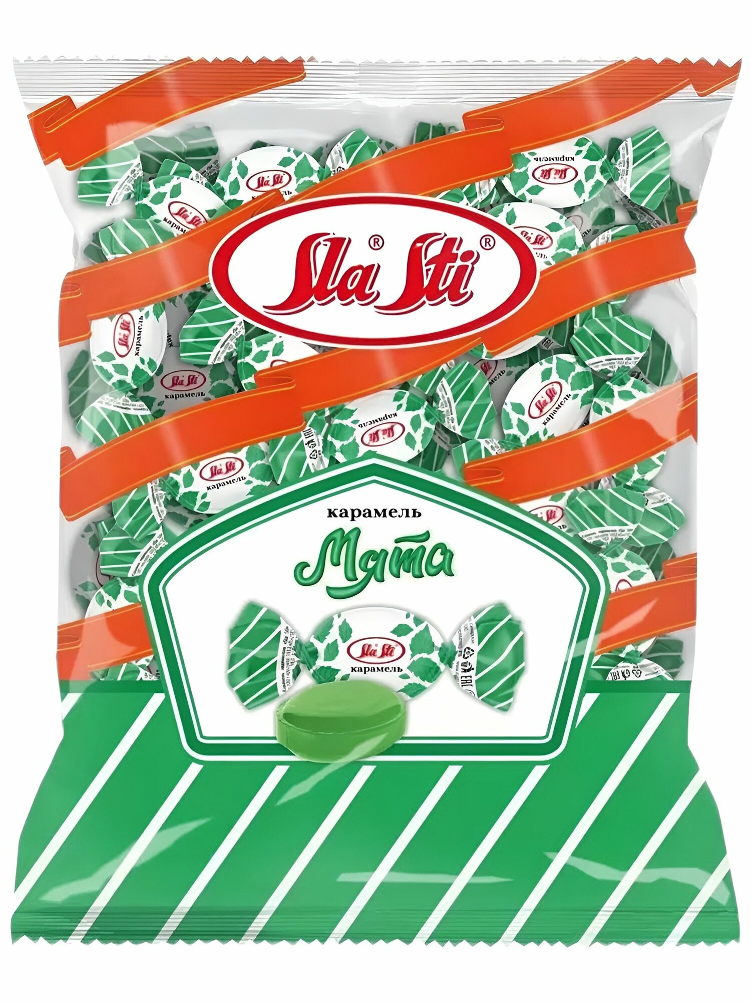 Конфеты леденцы Карамельные Sla Sti со вкусом Мяты, 1 кг