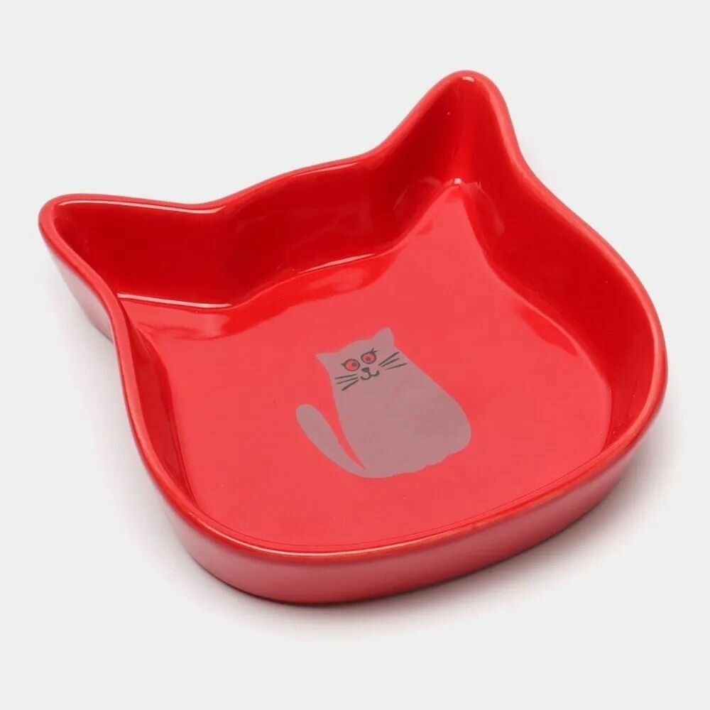 Миска керамическая для домашних животных / кошек / собак 13,6*13,5*3см (250мл) арт. 9105