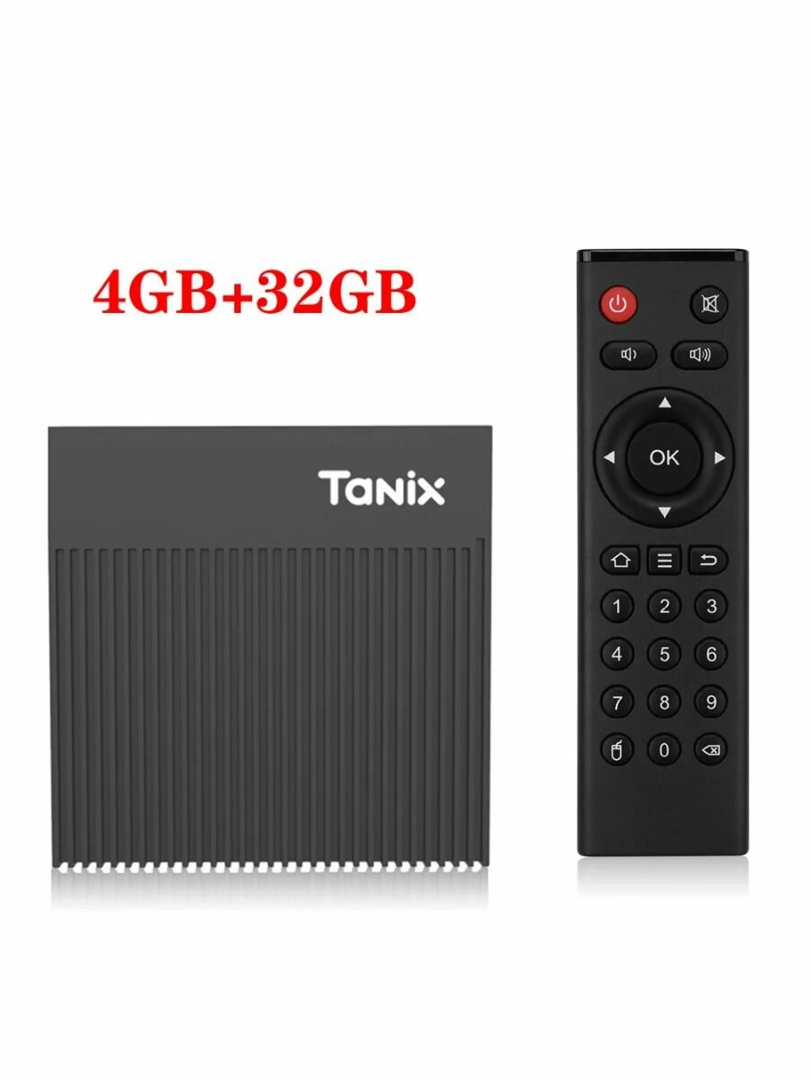 Медиаплеер Tanix X4 Amlogic S905X4 Android 11.0 4GB RAM 32GB ROM 2.4G&5G Wifi 100M