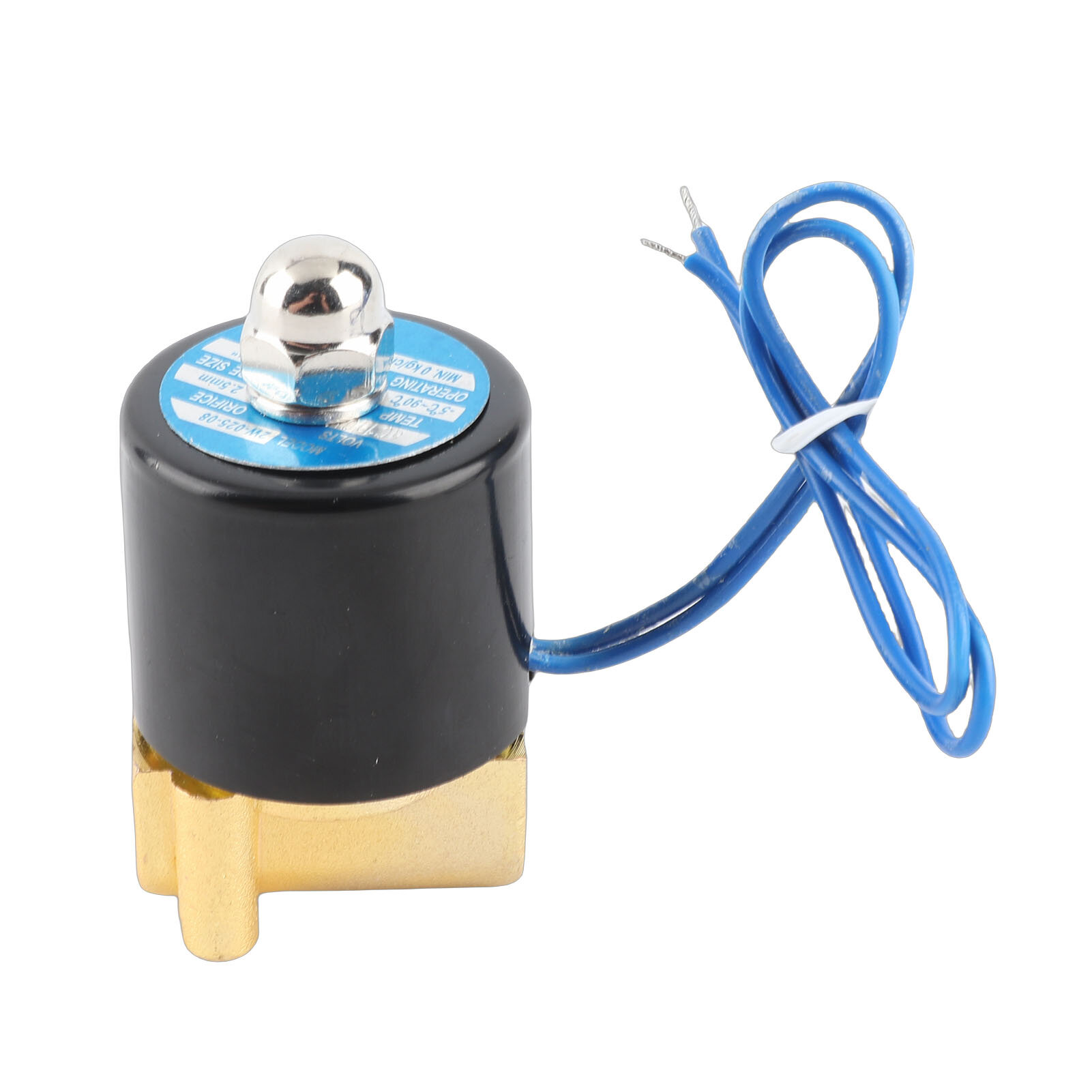 2W025-08 G1/4" 110V AC N/C нормально закрытый латунный электрический электромагнитный клапан для воды/воздуха