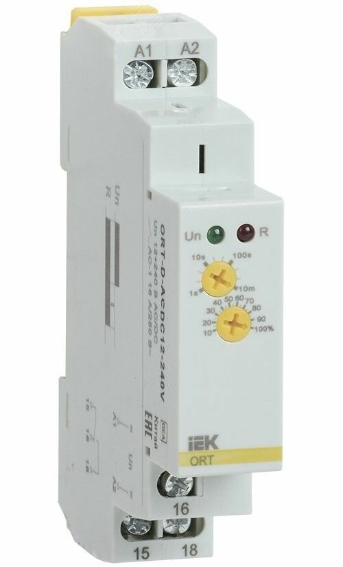 Реле задержки отключения ONI ORT, без питания, напряжение 12-240В AC DC