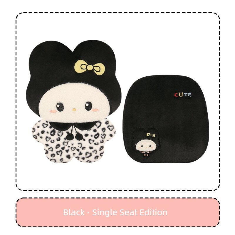 Зимняя плюшевая накидка на автомобильное сиденье с рисунком Мэйли, розовая, теплая, из короткого плюша, утолщенная,