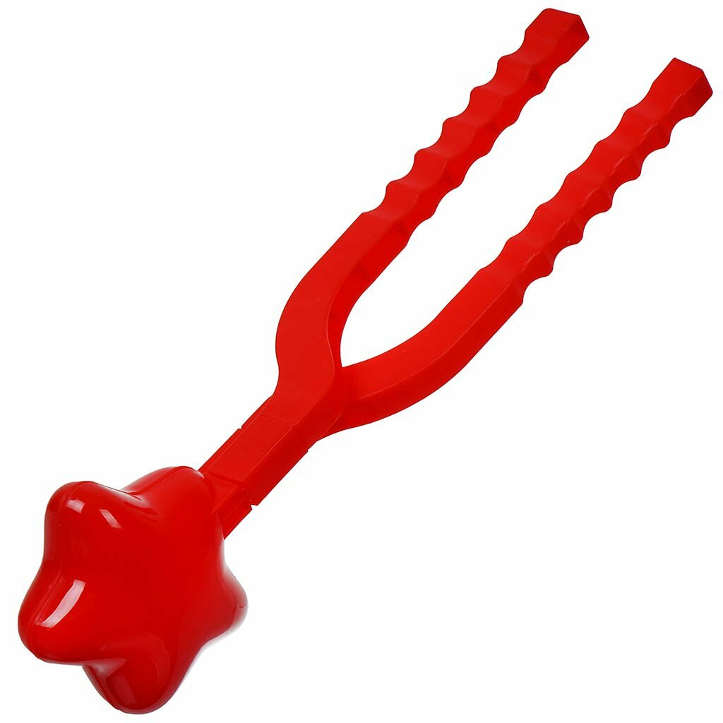 Снежколеп Звезда 34х8 см, детская игрушка для зимних игр на улице, пластиковый инструмент для лепки снежков Y2204-430