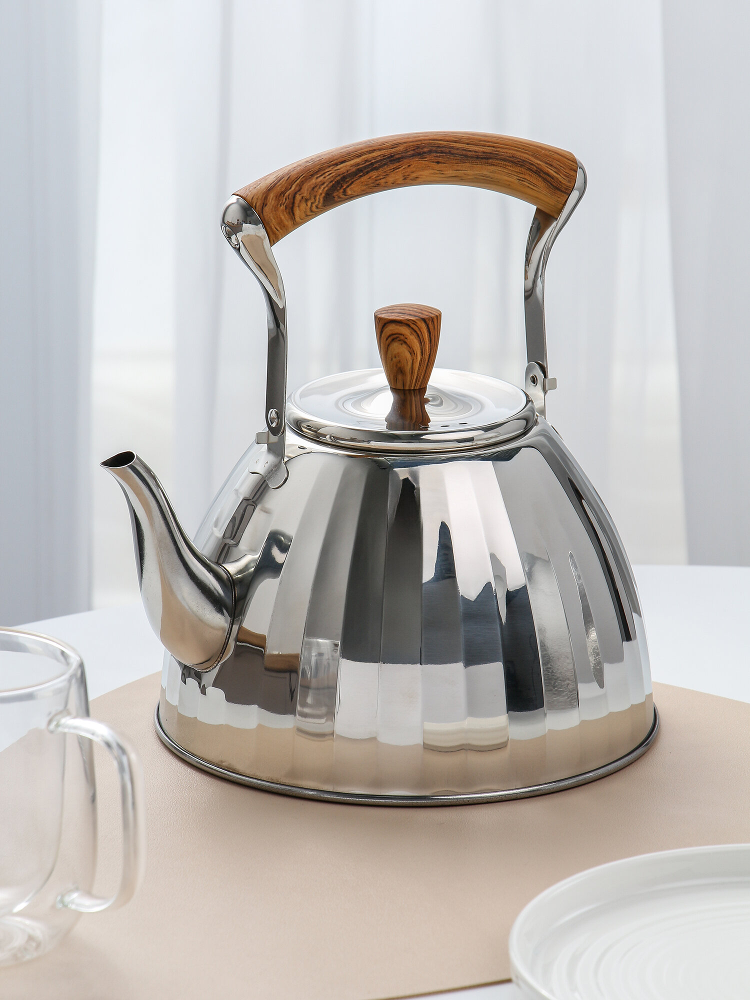 Чайник нержавеющая сталь, 3 л, сатинированный, Daniks, индукция, GS-04431A-4