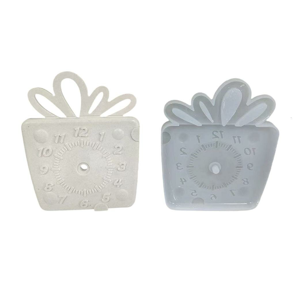 Силиконовая форма для эпоксидной смолы, гипса, шоколада "Рождественские немецкие часы", подарок 2