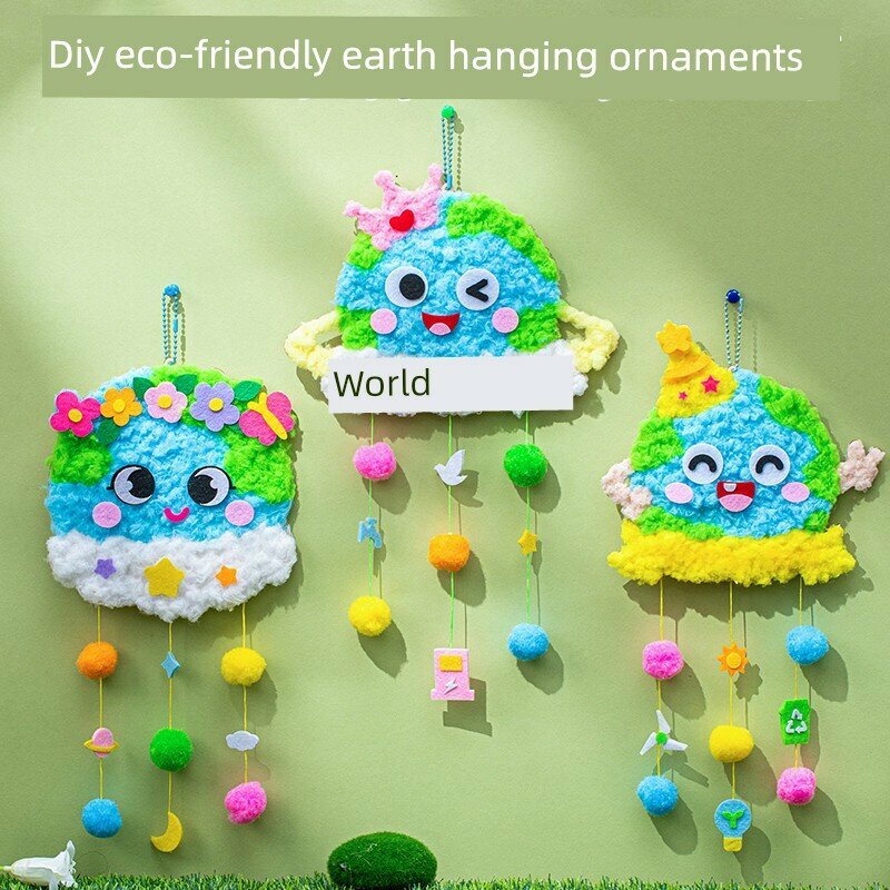Всемирный День Земли, подвесные украшения, ручная работа, сделай сам, детский производственный материал, посылка,
