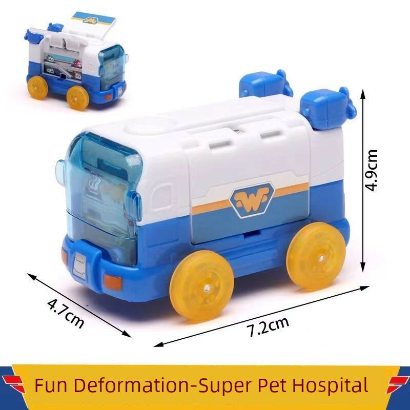 Набор трансформируемых машинок Super Wings Hospital Base для детей мальчиков, развивающая медицинская игра