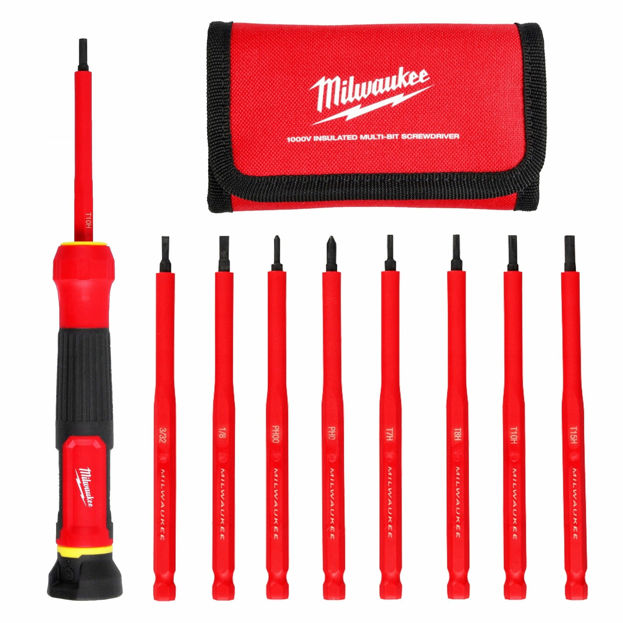 Набор отверток прецизионных, диэлектрических (изолированных) Milwaukee VDE 8 в 1 4932493659