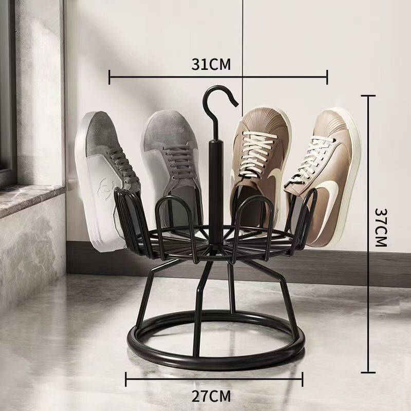 Сборка обувной сушилки для общежития, напольная, из железа, для балкона, уличная сушилка для обуви, многофункциональная обувная стойка, настенная
