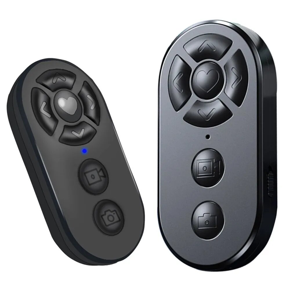 Беспроводной Bluetooth-пульт дистанционного управления для смартфонов и планшетов с 7 кнопками, функцией съёмки фото и видео, пролистывания страниц и лайков в TikTok