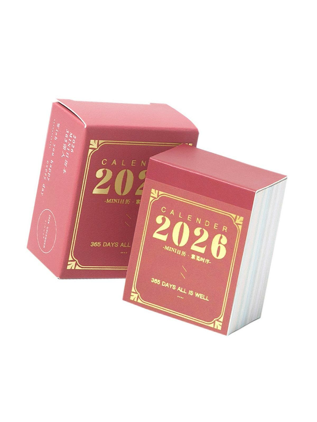 2026 Отрывной настольный календарь 365-дневный Ежедневный календарь Блокноты для планирования