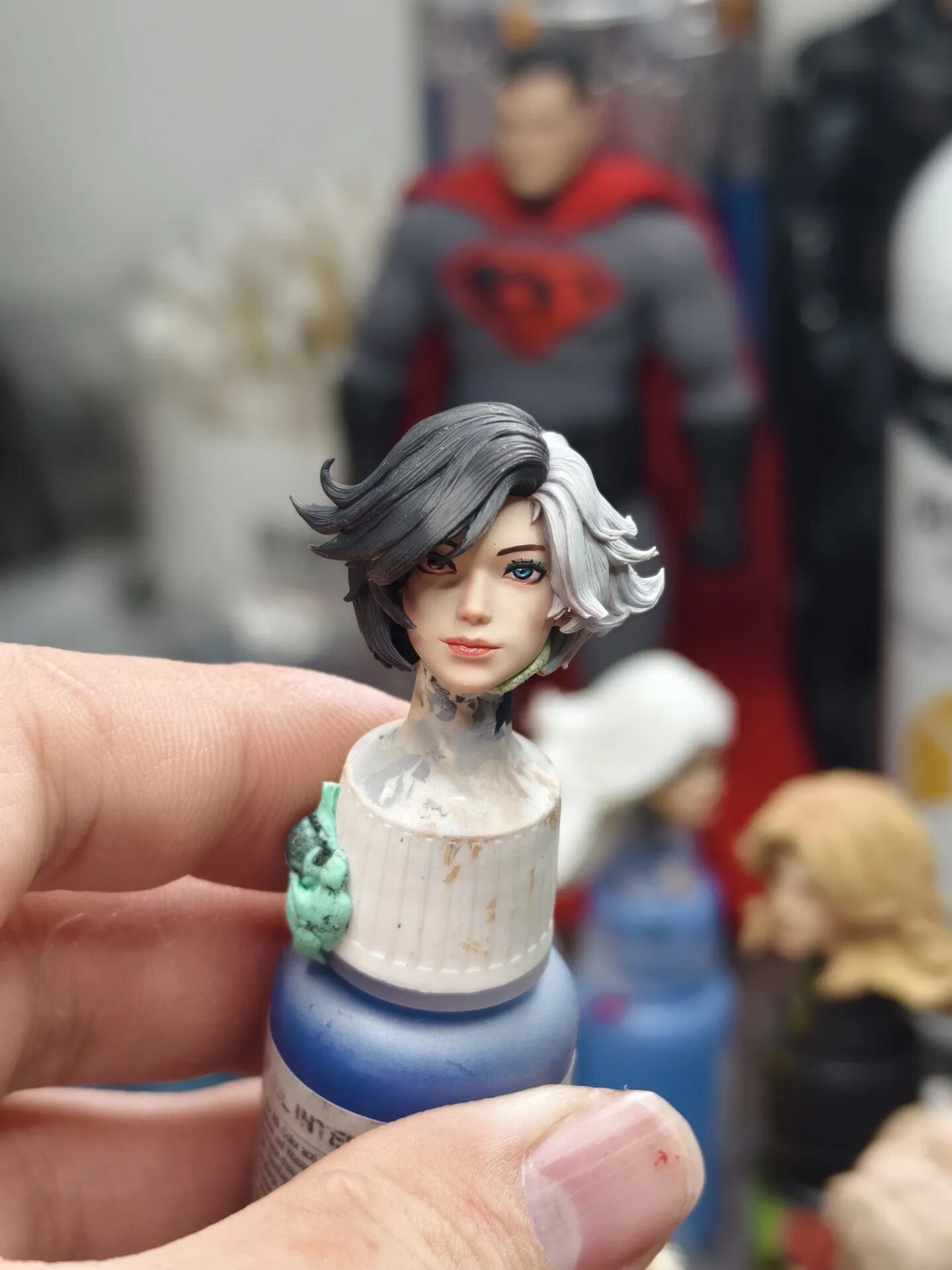 Женщина-солдат Hot Toys 1/12, ручная роспись, для Romankey Body