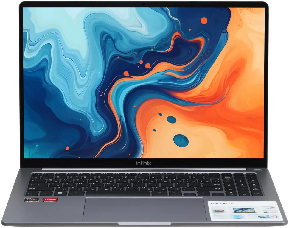16" Ноутбук Infinix XBOOK 16 YL62A7H, AMD Ryzen 7 7735HS, LPDDR5-16ГБ, SSD-512ГБ, AMD Radeon 680M, Windows 11 Home