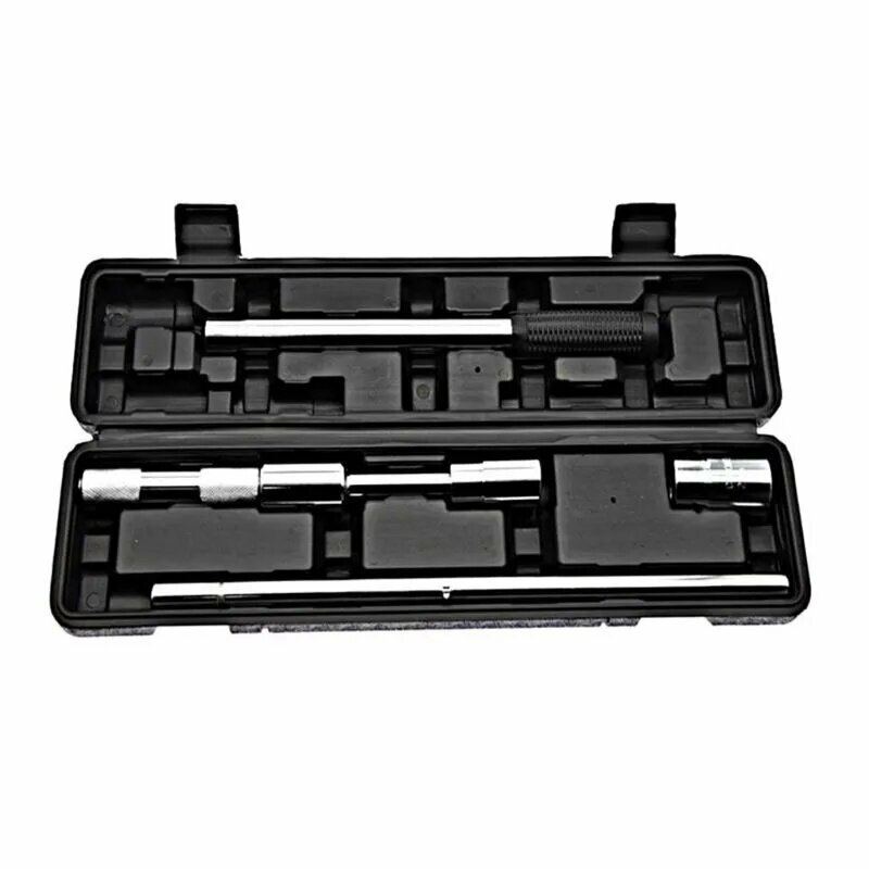 Универсальный удлиненный ключ для колес с 4-мя головками, чехлом для хранения и стандартными головками 17/19/21/23мм