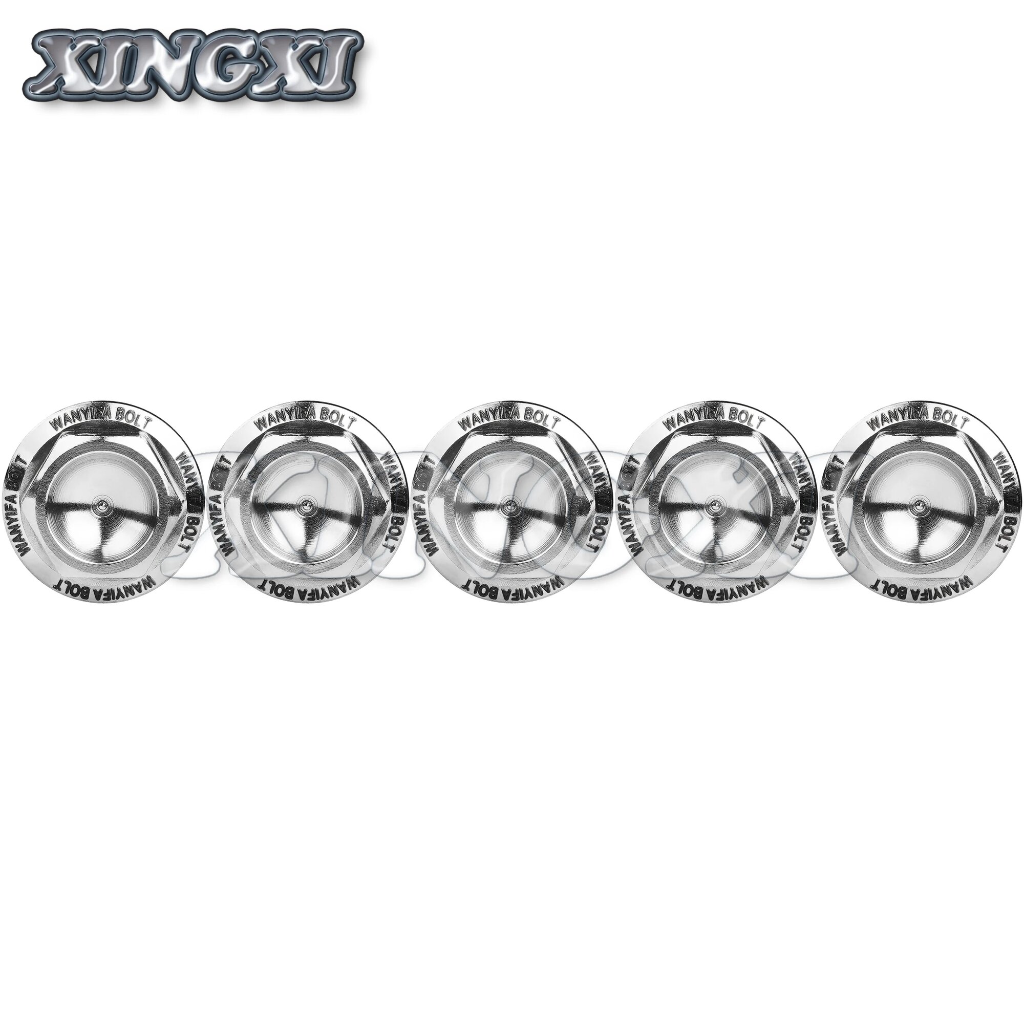 5 шт. Титановые болты Xingxi M7x10, 20 мм, Titanium