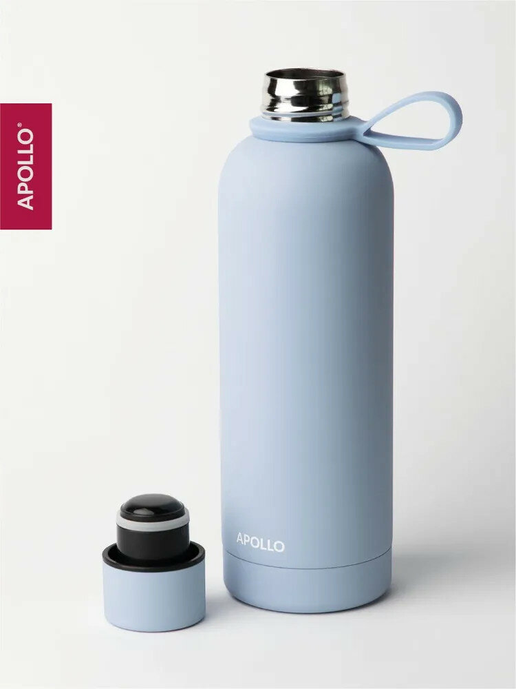 Термос APOLLO Effetto, голубой, 500мл