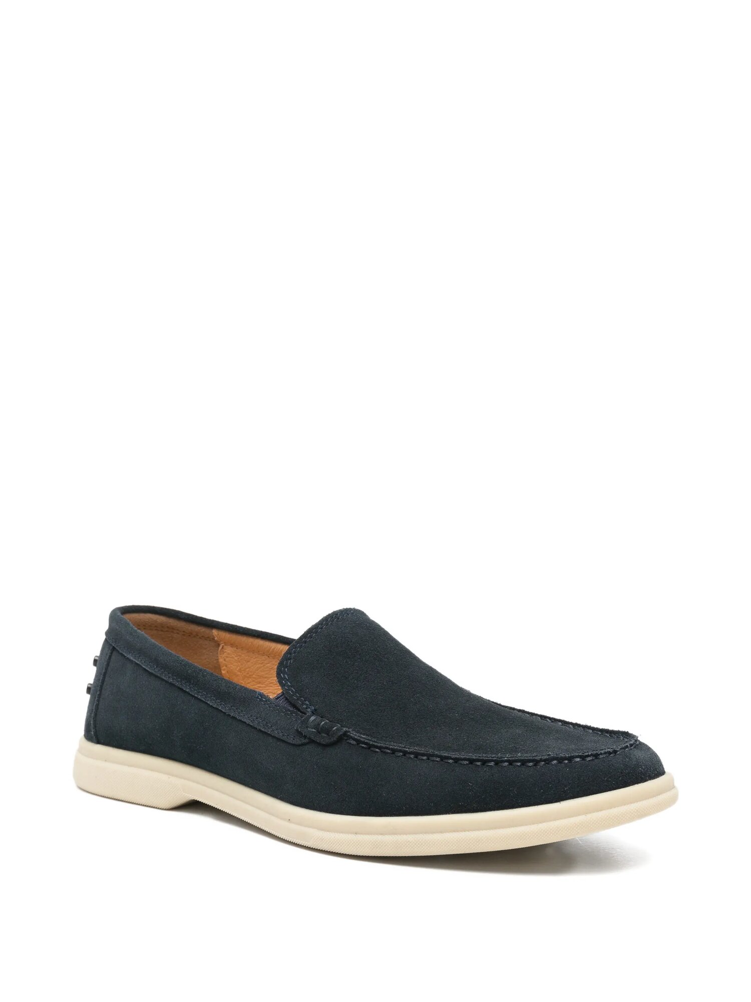 Лоферы SERGIO MORETTI Stud-embellished suede loafers, размер 42, blue — фото 1