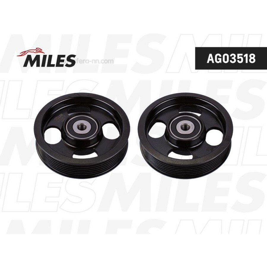 MILES AG03518 Ролик ремня приводного TOYOTA CAMRY V50/LC PRADO 120/150/RAV4 III 2.0-4.0 05-