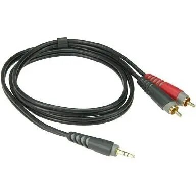 Инсертный кабель Klotz AY7-0100 jack 3.5 (M) RCA (M), 1 м