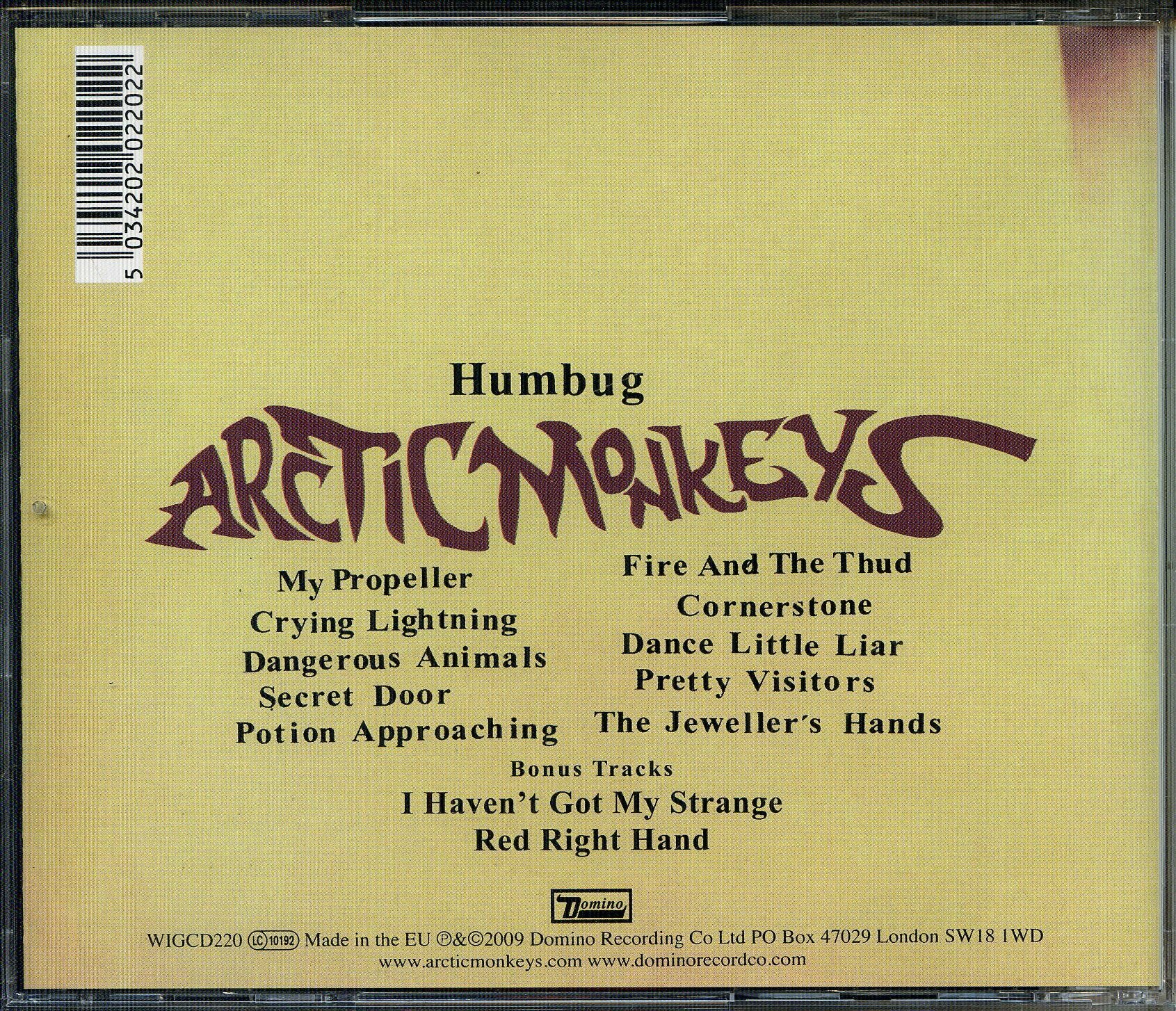ARCTIC MONKEYS - Humbug 2009 г. Компакт диск — фото 1