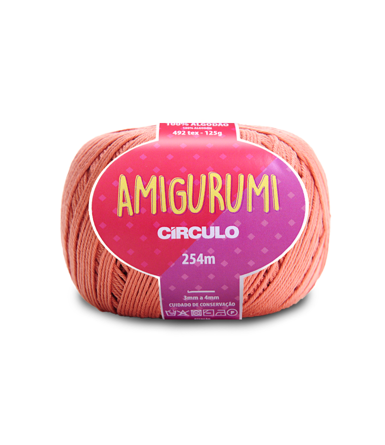 Пряжа CiRCULO AMIGURUM, 100 % мерсеризованный бразильский хлопок, 254 м, 150 г, цвет 4094