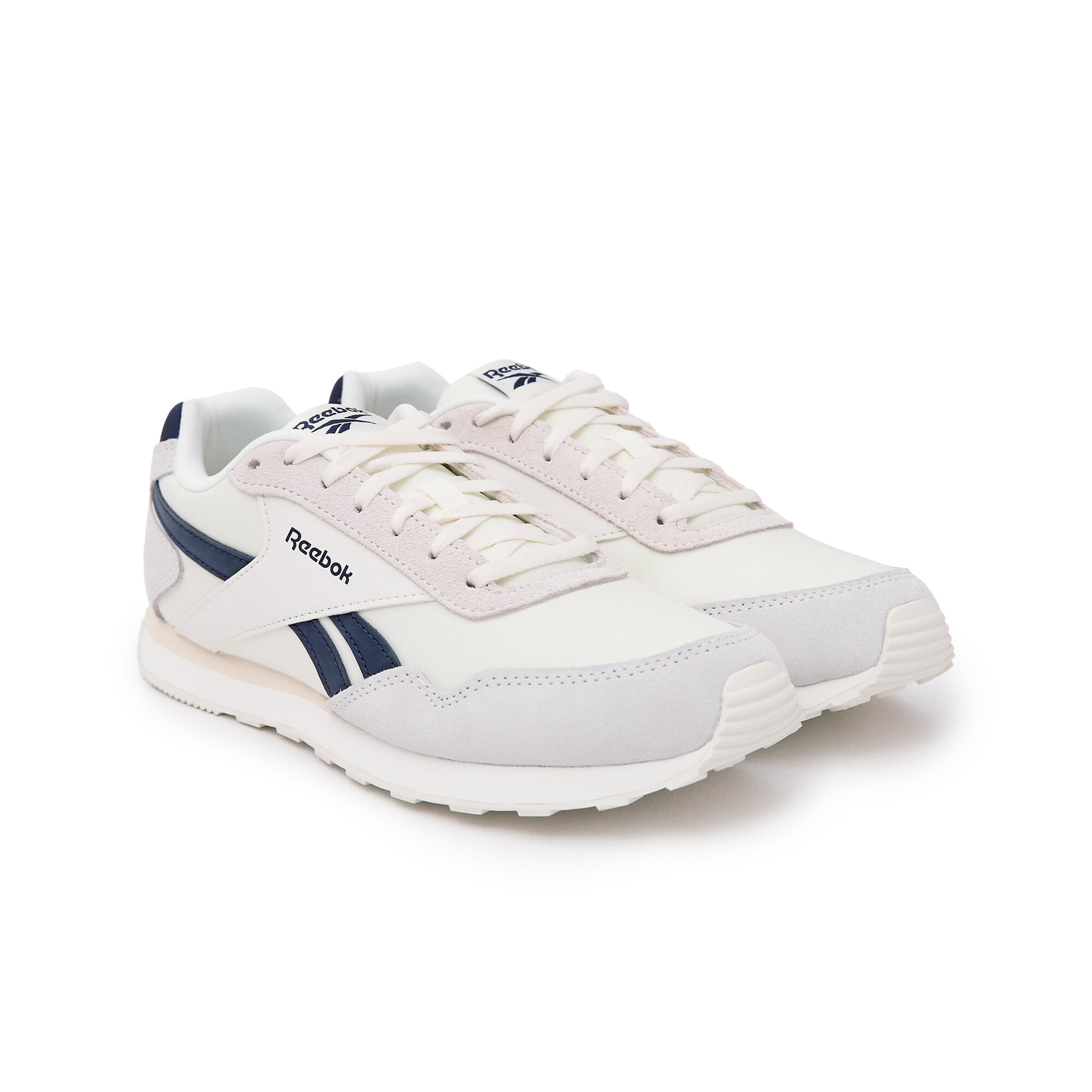 Кроссовки Reebok Glide Low, размер 10,5 US, молочный/серый/синий — фото 1