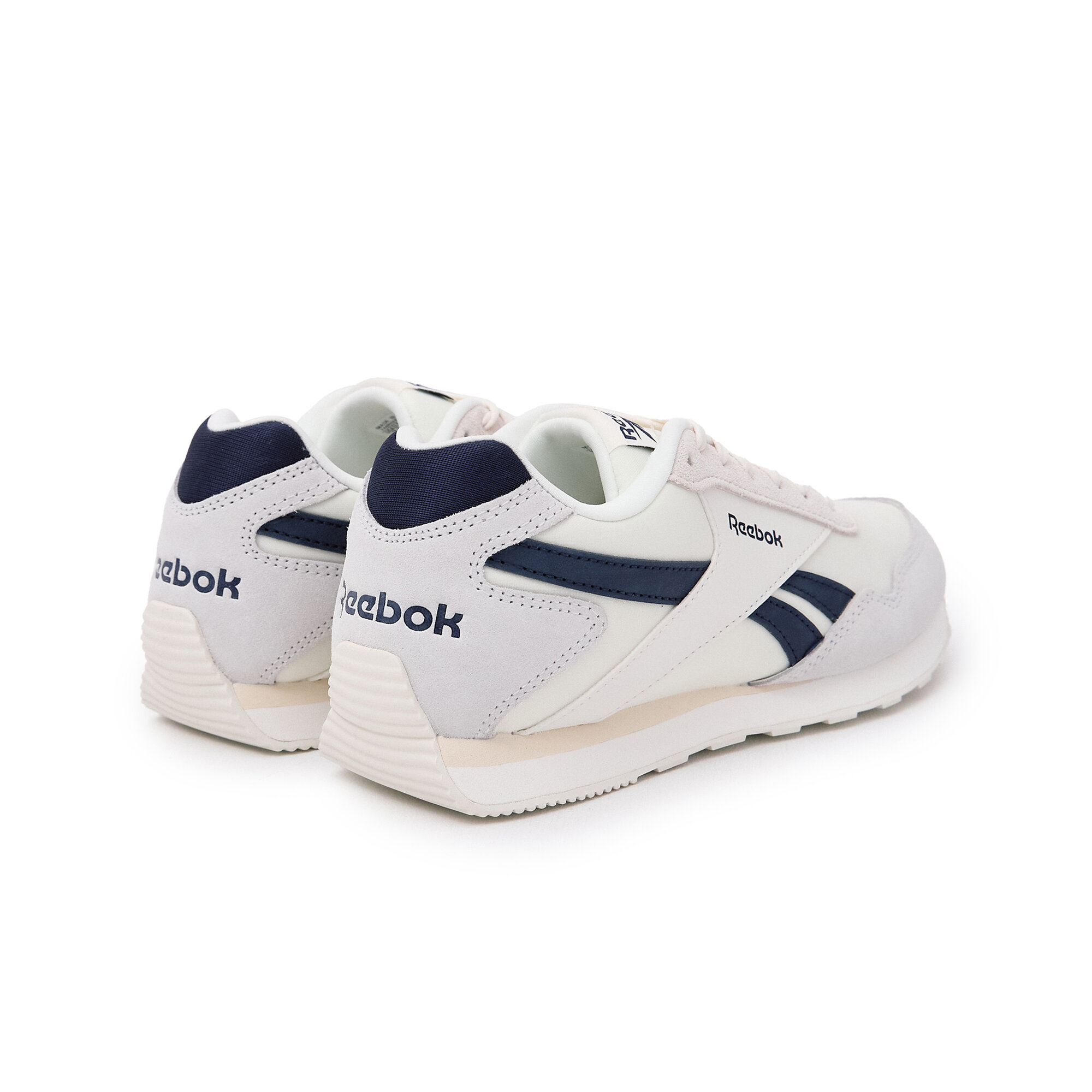 Кроссовки Reebok Glide Low, размер 10,5 US, молочный/серый/синий — фото 1