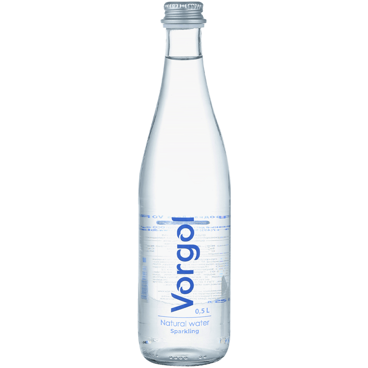 Вода питьевая "Vorgol", газированная, 0,5 л, в стеклянной бутылке