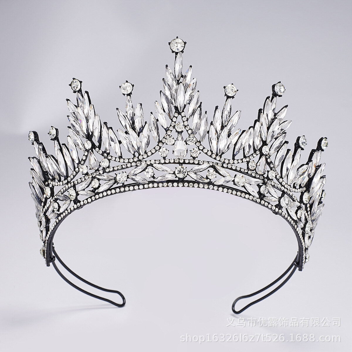 Корона невесты из сплава с длинным конским глазом, кристаллами и полным покрытием из бриллиантов, аксессуар для волос для взрослых принцесс и конкурсов красоты