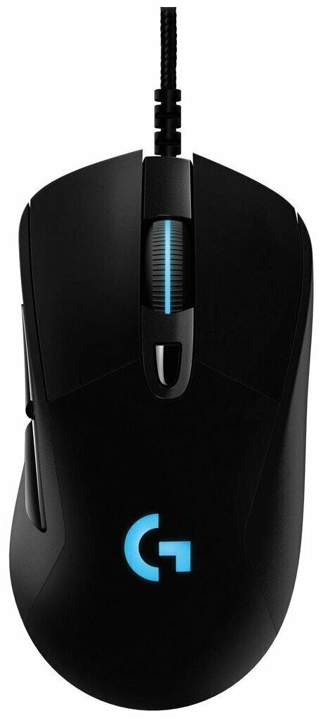 Logitech Игровая мышь проводная G403 Hero, черный