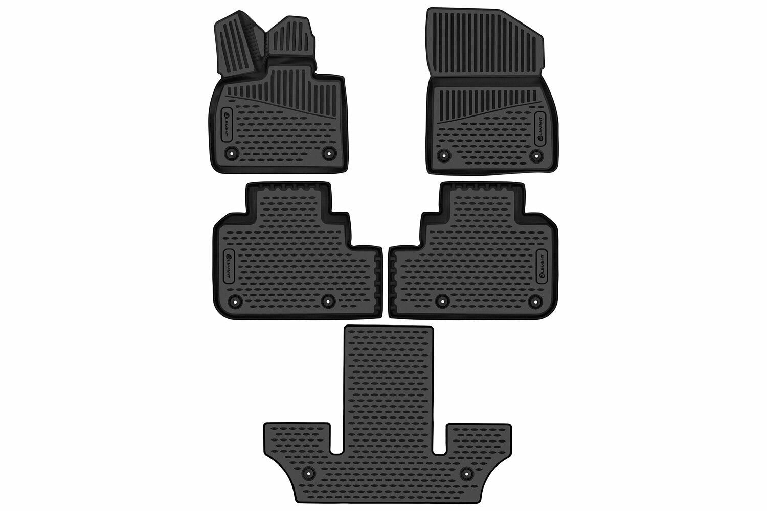 Коврики в салон авто для LiXiang L9 2022 - 5шт. (полиуретан) арт. ELEMENT3DA67708210K