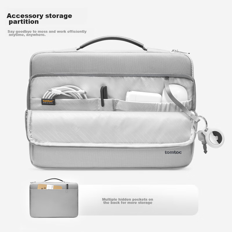 Tomtoc Laptop Bag, Handheld Notebook Bag, 14-Inch, Suitable for Business, for Men And Women, Compatible with Huawei, Apple Macbook Pro/air